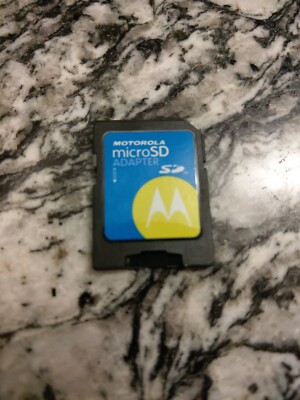 Genuine Motorola Micro SD to SD HC SDHC Memory Card TF Adapter Reader ...