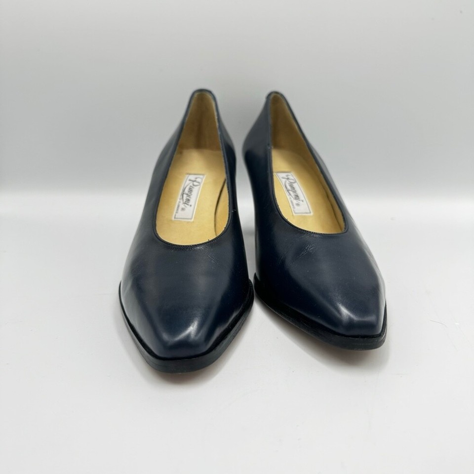 Vtg Rangoni Firenze Women's Pump Heels 8.5 AAAA Navy Italy NOS | eBay