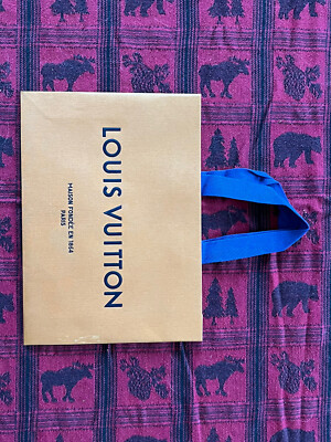 Authentic Louis Vuitton LV Paper Shopping Gift BAG 11"x8"×2" | eBay