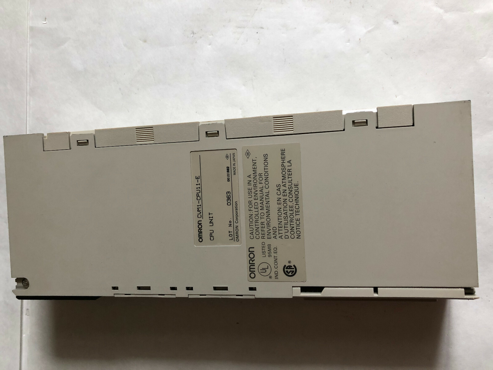 OMRON CVM1-CPU11-E PLC CPU UNIT,CVM1-CPU11 SYSMAC PROGRAMMABLE CONTROLLER,EN | eBay