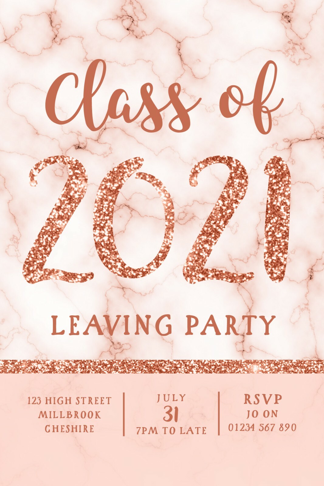 Graduation Prom Leavers Invitations -Personalised Party Invitations ...