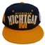 Michigan Two Tone Navy/Yellow Arch Style Snapback | eBay