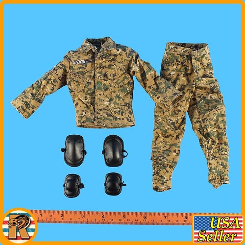 Misc Gear [Uniforms] - GI JOE Camo Uniform & Pads - 1/6 Scale Figures ...