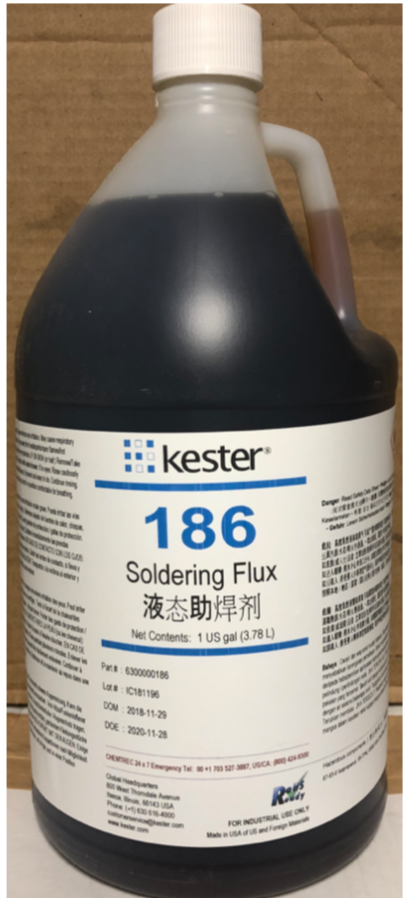 3.5oz / 103.93ml KESTER 186 RMA NO CLEAN LIQUID FLUX NEEDLE TIP BOTTLE ...