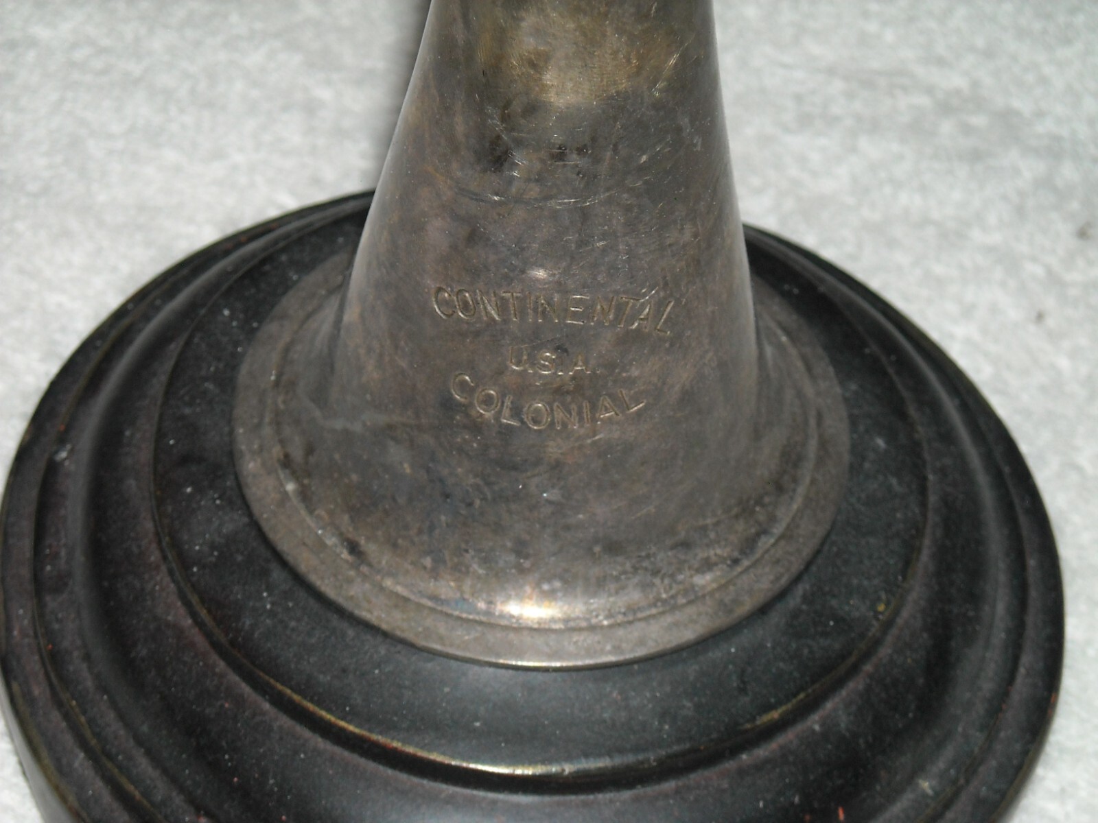 Metal Clarinet Table Lamp, Continental Colonial, New Cord, 3-Way Socket ...