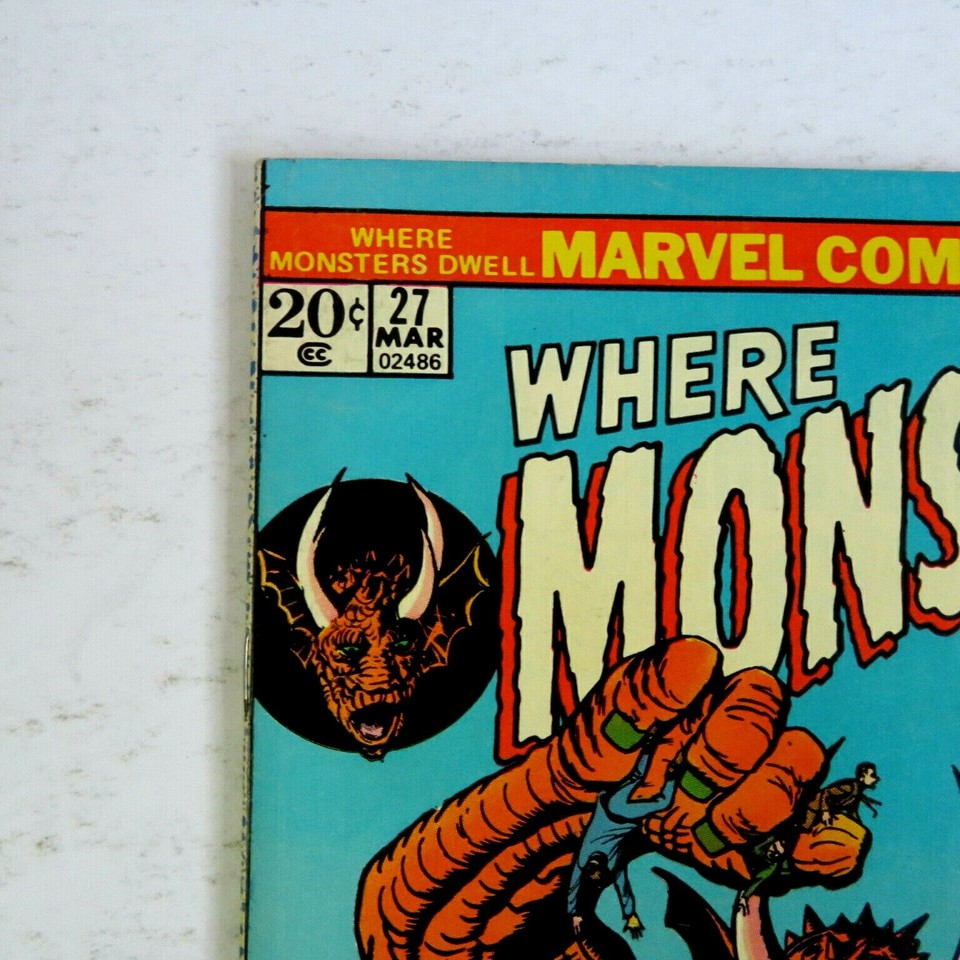 Where Monsters Dwell Comic: #27 1974) Dragon Grogg, Jack Kirby art ...