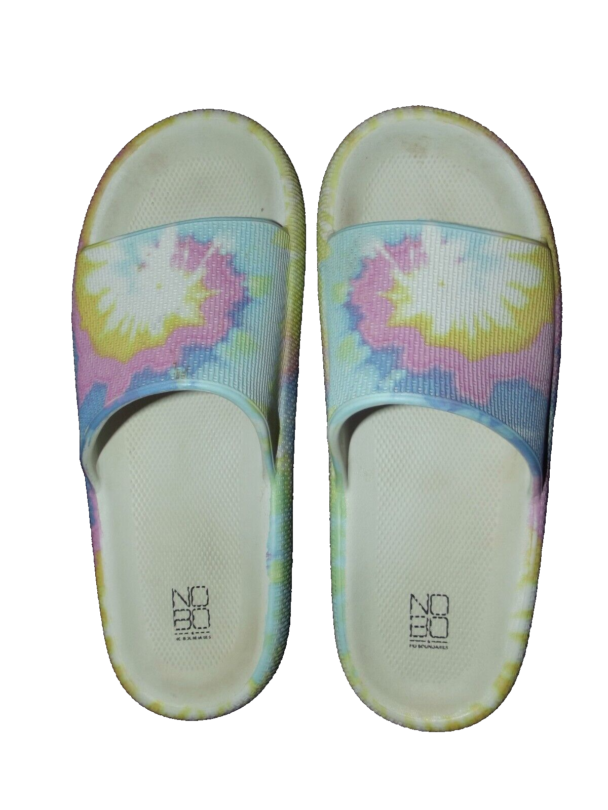 NOBO Slides Shoes Womens Size 10 Multi Colored Tie Dye Sandals pink ...