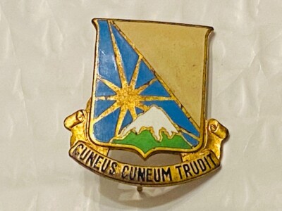 US Military 129th Support Battalion Insignia Pin - Cuneus Cuneum Truidt ...