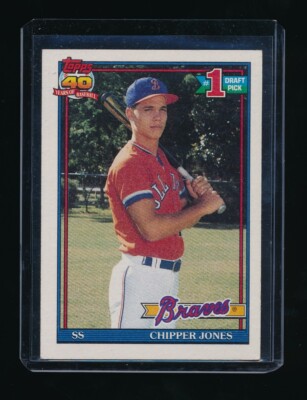 CHIPPER JONES 1991 TOPPS #333 RC *ATLANTA BRAVES* B | eBay