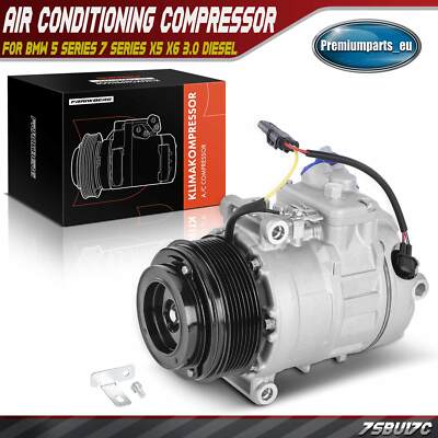 Air Conditioning Compressor for BMW 5 Series 7 Series X5 X6 3.0 ...