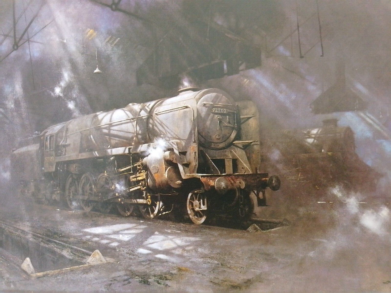 David Shepherd Steam Train print 'On Shed - As We Remember Them' FRAMED ...