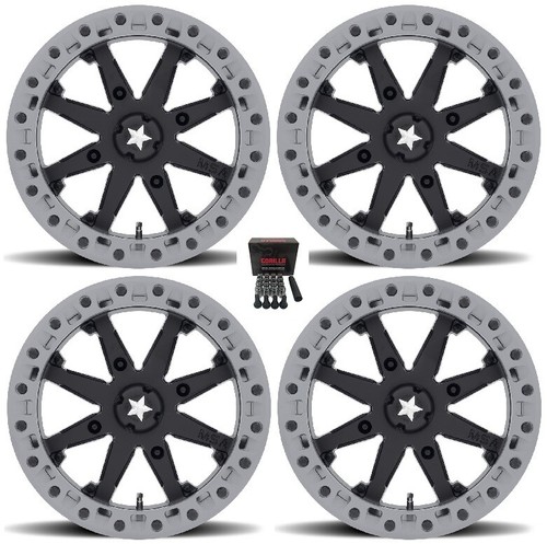 MSA M31 Lok2 ATV Wheels/Rims Black 14" Can-Am Renegade Outlander (4) | eBay
