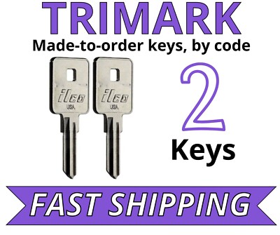 Trimark lock Keys Camper RV Door Truck Cap Topper Key Cut by Code TM051 ...