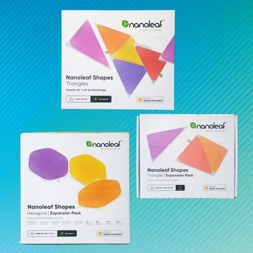Lot Nanoleaf Smart Color Changing Light Panels Triangles Hexagon Kit ...
