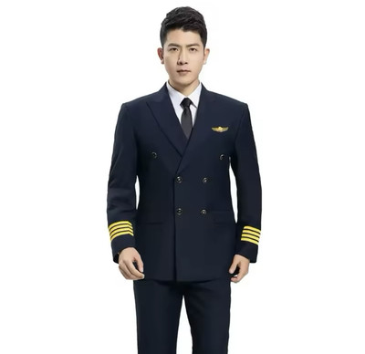 Air Caption Uniform Male Pilot Airline Uniform Coat Professional Suit ...