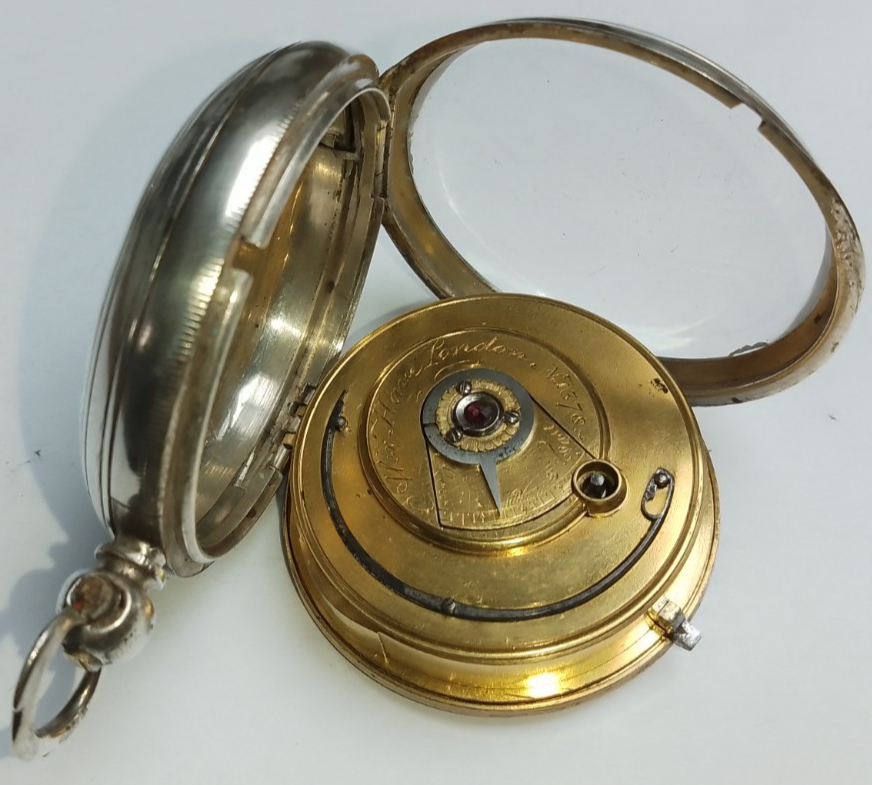 Alex HARE LONDON English Fusee CYLINDER Pocket Watch 1800 running well ...
