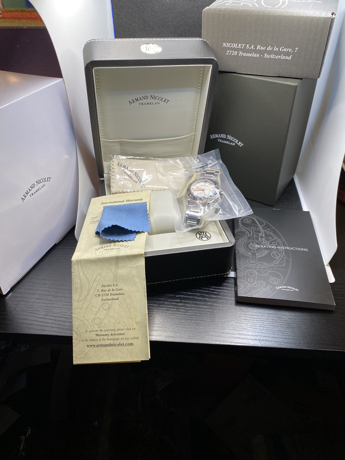 41mm Armand Nicolet Tramelan Js9-41 Calibre ETA An200 for sale online ...