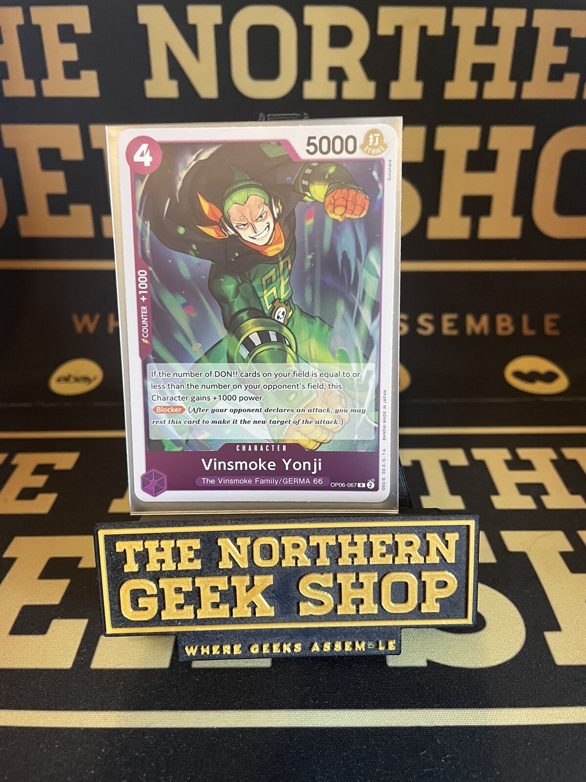 Vinsmoke Yonji OP06-067 R Wings of Captain One Piece Card | eBay UK