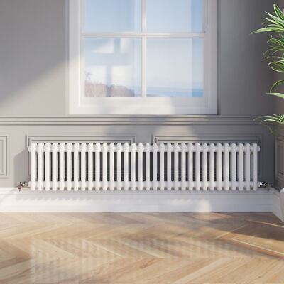 Traditional Colosseum Horizontal Double Bar Column Radiator 300x1460mm ...