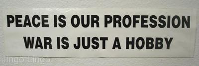 PATRIOTIC STICKER~Peace Is Our Profession **Mix-N-Match Option ...