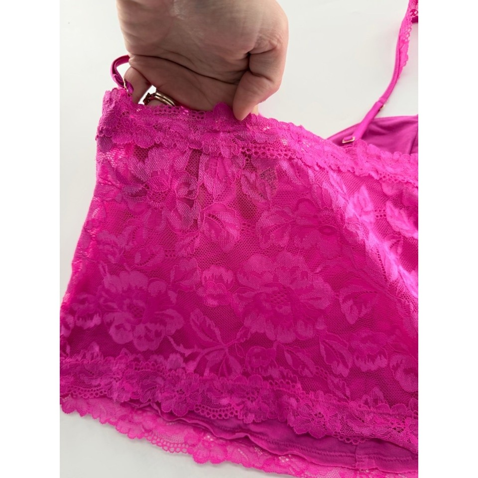 Victoria’s Secret Cropped Modal Lace Back Cami Pink Women’s Size Medium ...