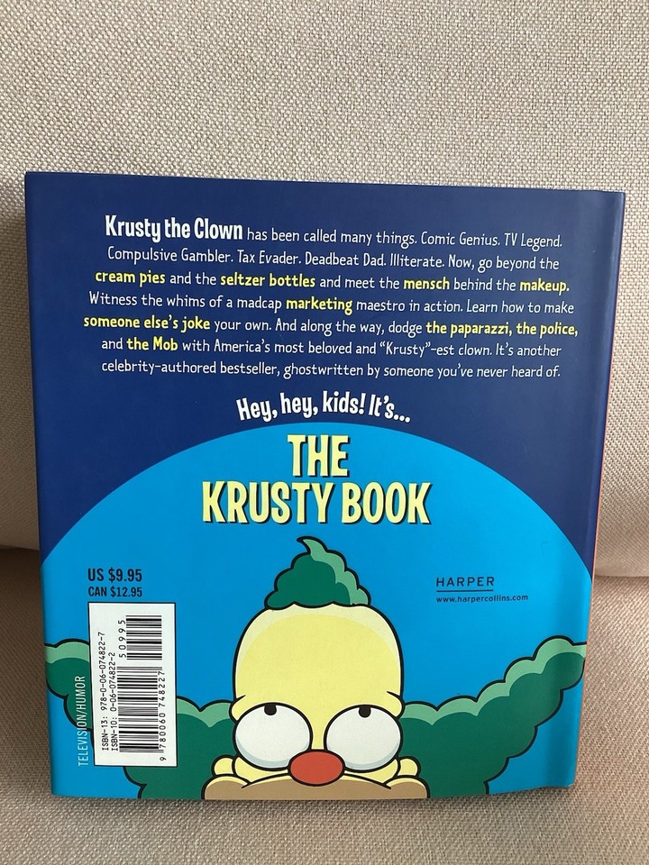 The Krusty Book Simpsons Library Of Wisdom by Matt Groening Hardcover ...