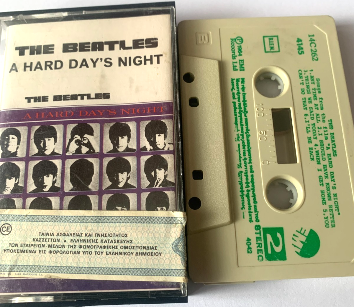 THE BEATLES - A HARD DAY'S NIGHT - TAPE CASSETTE ALBUM | eBay