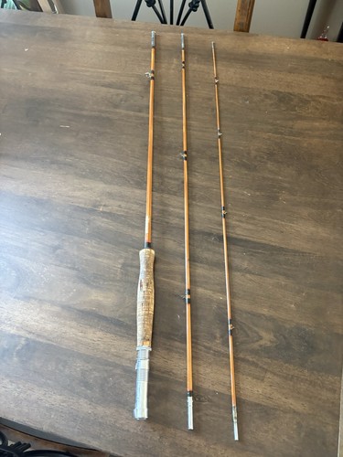 Vintage Split Cane Fly Fishing Rod About 8 1/2 Feet, 3 Pieces | eBay
