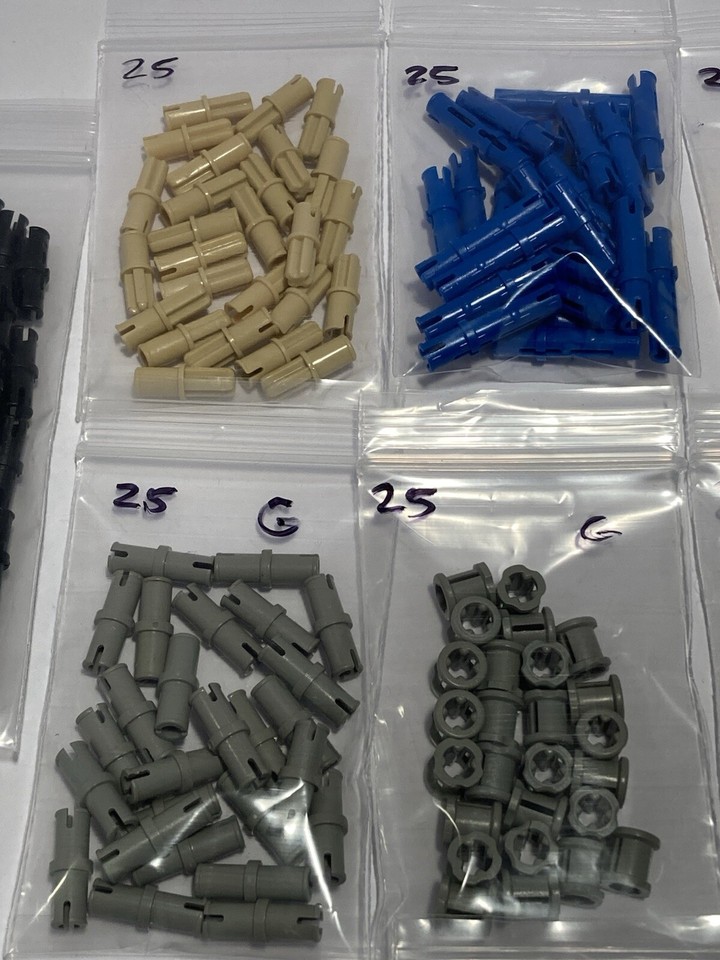 LEGO Bulk Lot of 500 Technic Pins And Bushings Technic Robotics ...