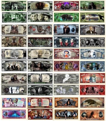 Scary Stuff Set of 20 - Million Dollar Bill Funny Money Notes + Free ...