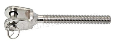 Marine Boat threaded fork M8 left stainless steel | eBay