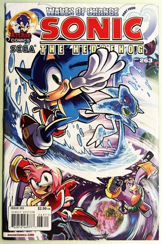 SONIC The HEDGEHOG Comic Book #263 October 2014 WAVES OF CHANGE Bagged ...