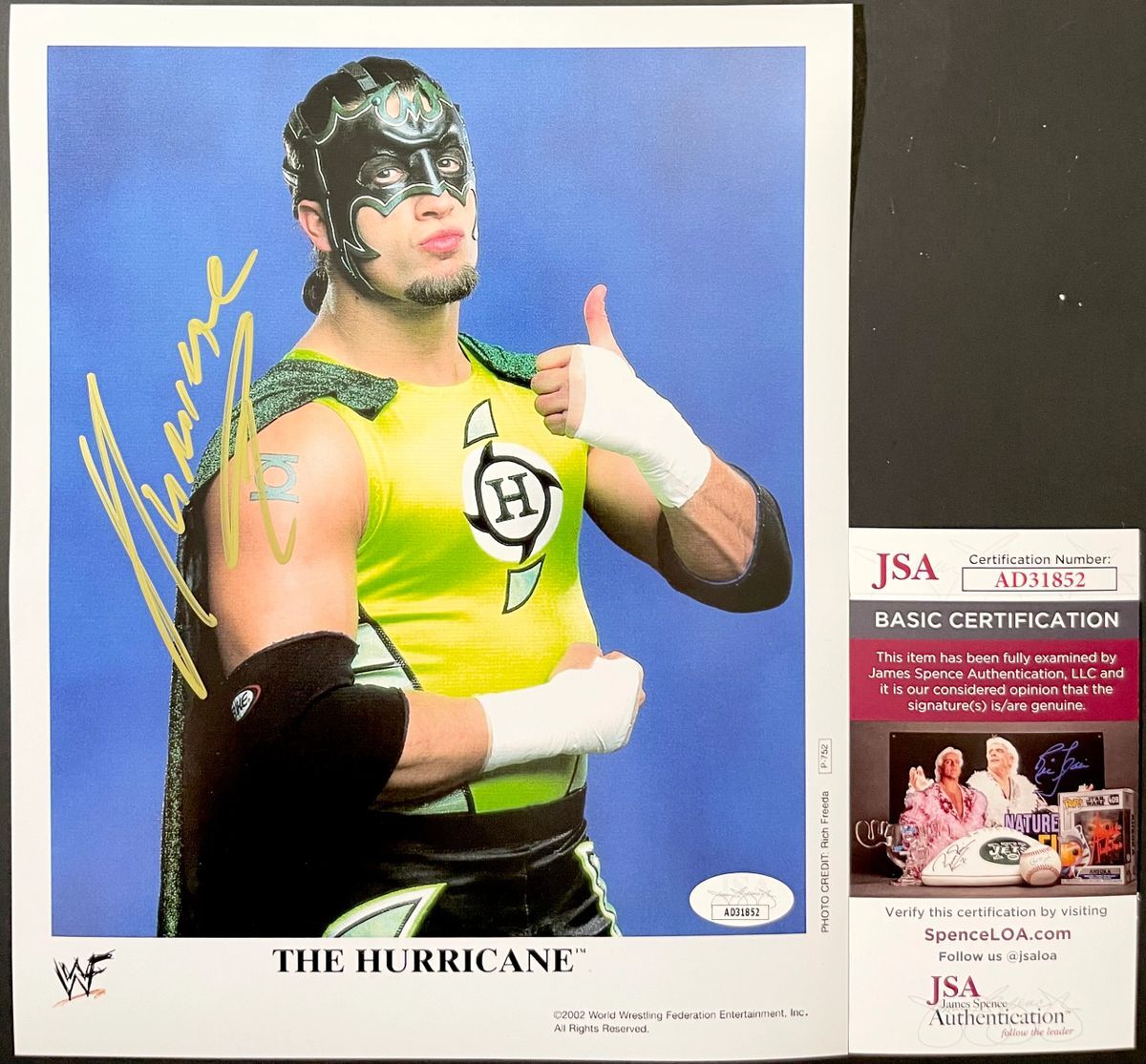 WWE NXT The Hurricane Shane Helms Signed 8x10 Photo A Autograph JSA COA ...