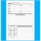 Garage Repair Job Cards A5 Time Sheet Works Pad Image 100 Workshop ...