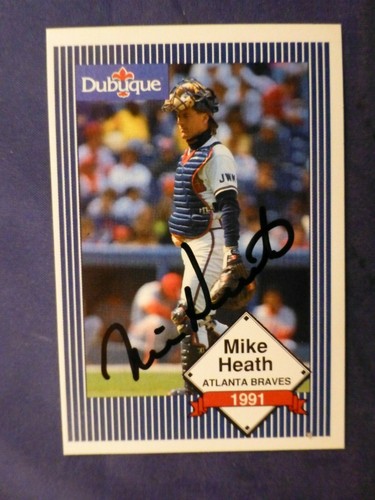 Mike Heath Signed 1991 Baseball Card with COA | eBay