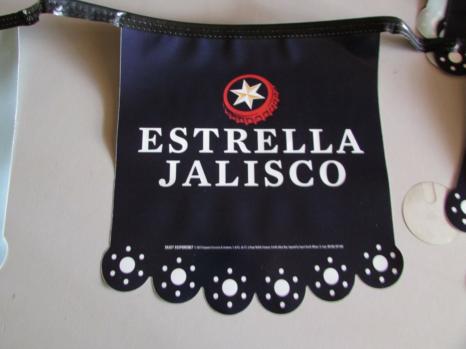 New 28' Estrella Jalisco Celebrate Cino De Mayo Vinyl Beer String ...