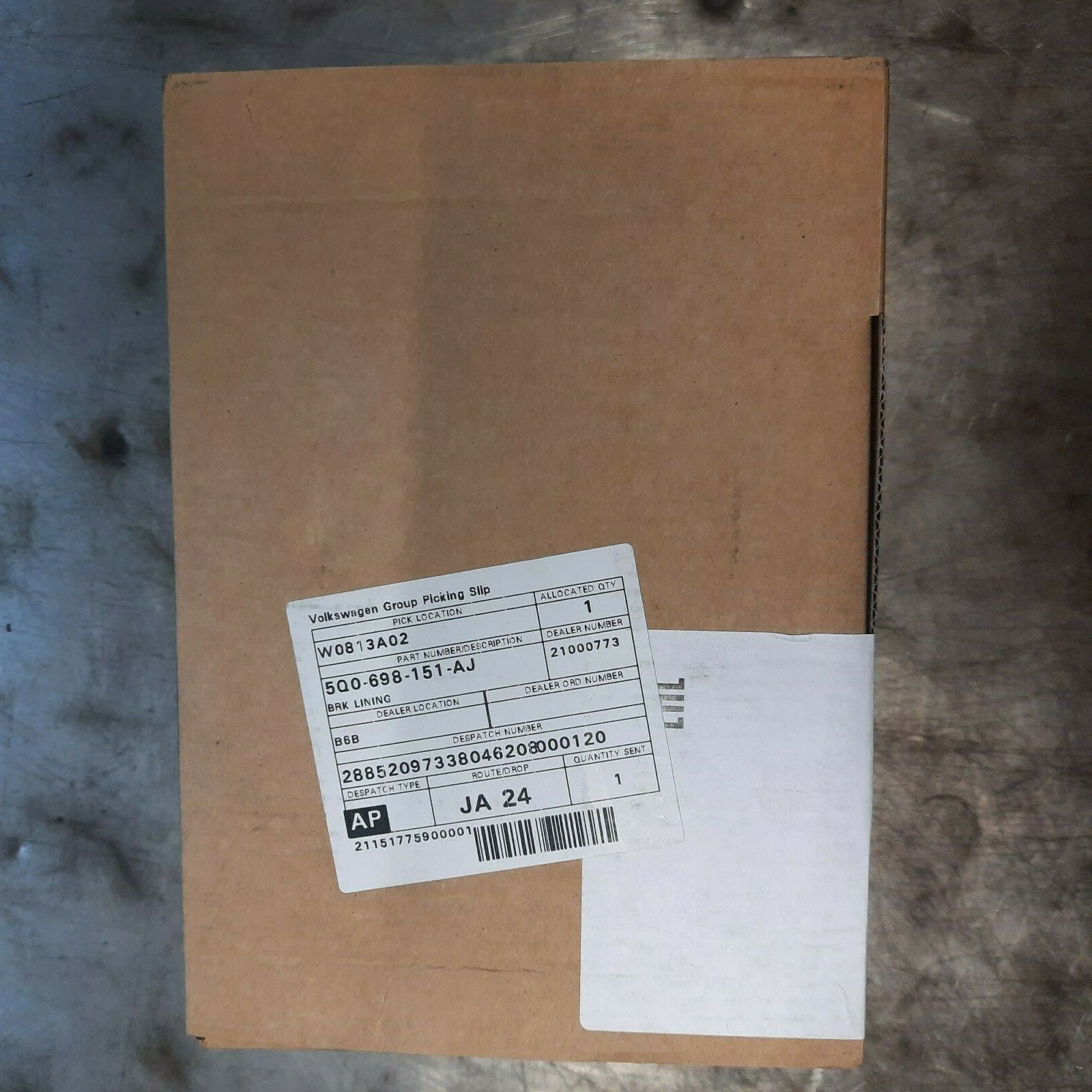 GENUINE VAG VOLKSWAGEN AUDI SEAT SKODA FRONT BRAKE PADS 5Q0698151AJ | eBay