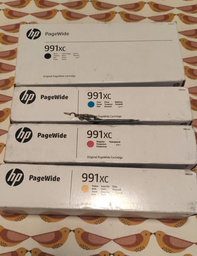 4x Genuine HP 991XC Black Cyan Magenta Yellow ink cartridges - FREE UK ...