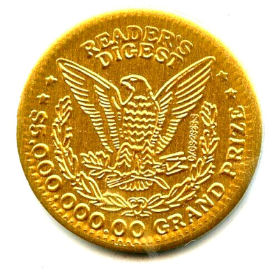 Reader's Digest $5,000,000 Grand Prize Coin | eBay