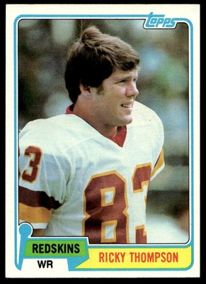1981 Topps 254 Ricky Thompson Washington Redskins Football Card | eBay