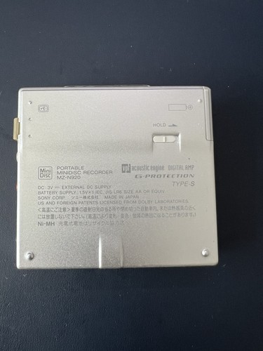 Sony MZ-N920 NET MD Walkman Minidisc -PARTS AS-IS | eBay