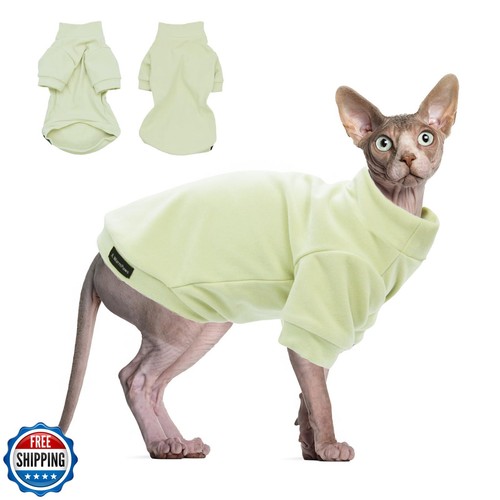 Sphynx Cat Clothes Hairless Cat Sweater Shirt Soft Warm Long Sleeves Pullover | eBay