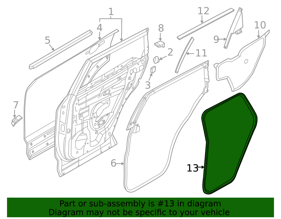 Genuine Nissan Surround Weather-Strip 82831-6RA1A | eBay