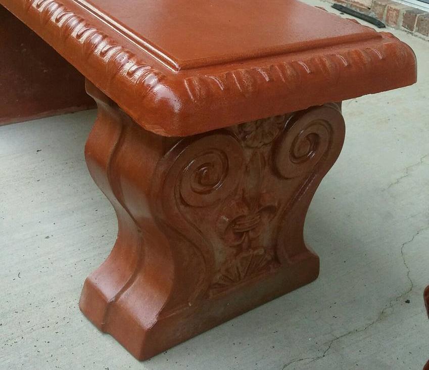 Concrete Bench Leg Mold Large Scroll mold Heavy Duty 1/4" Plastic | eBay