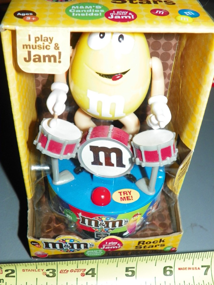 NEW M&M's Rock Stars Jam Sounds & Motion Yellow Drummer 2016 - Tested ...