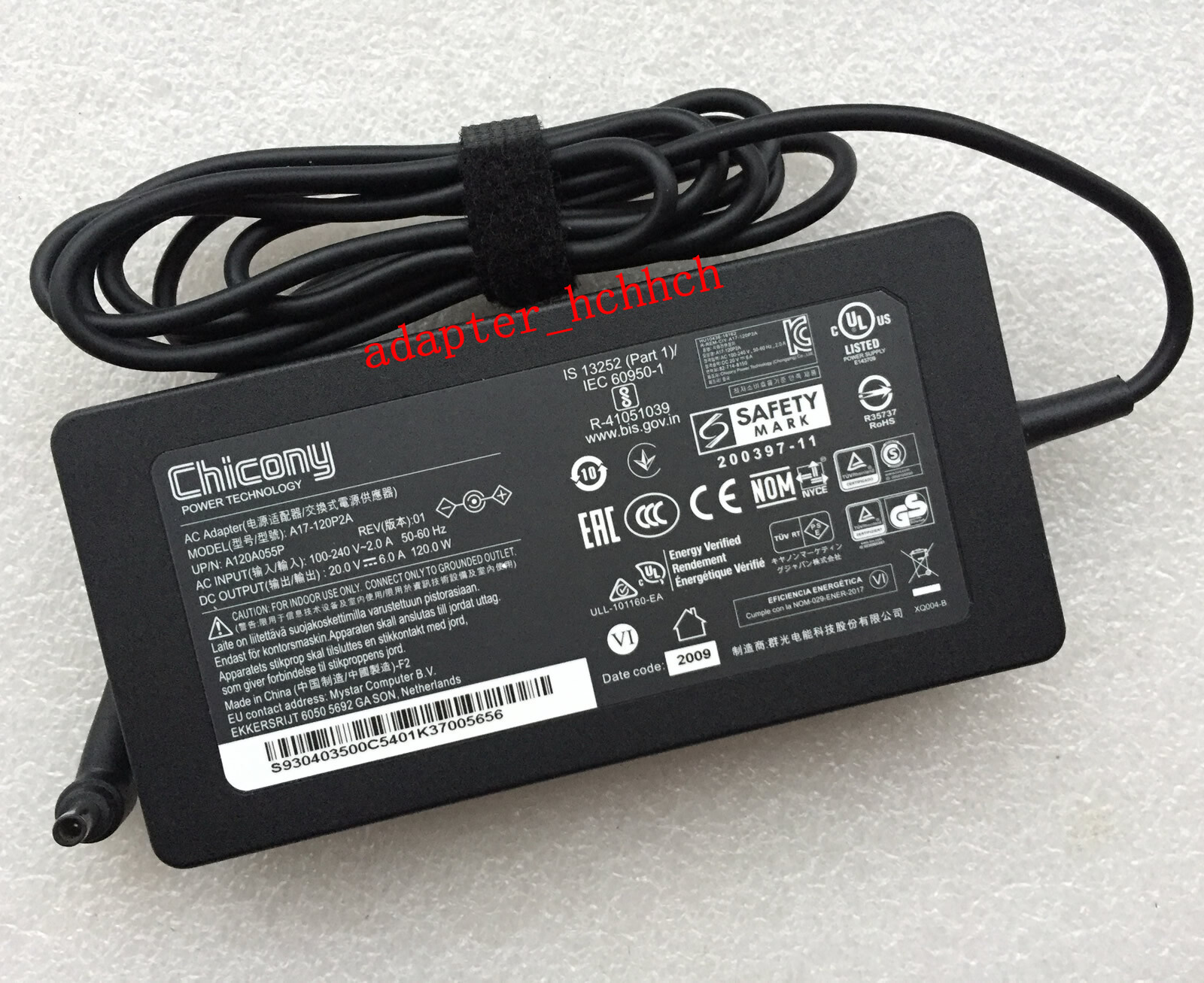 New Original Chicony 20V 6A Adapter for MSI GF63 Thin 10UC-440 A17 ...