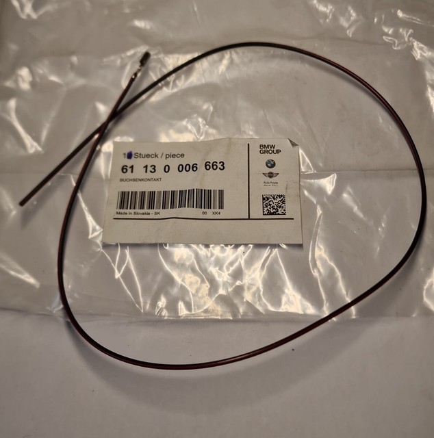 BMW Wiring Plug Connector Terminal Contact Pin 0006663 61130006663 for ...