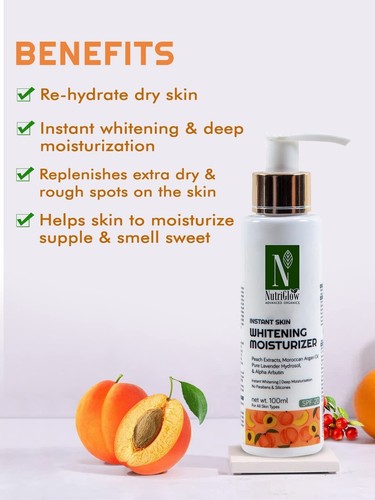 NutriGlow Advanced Organics Instant Skin Whitening Moisturizer SPF 20 ...