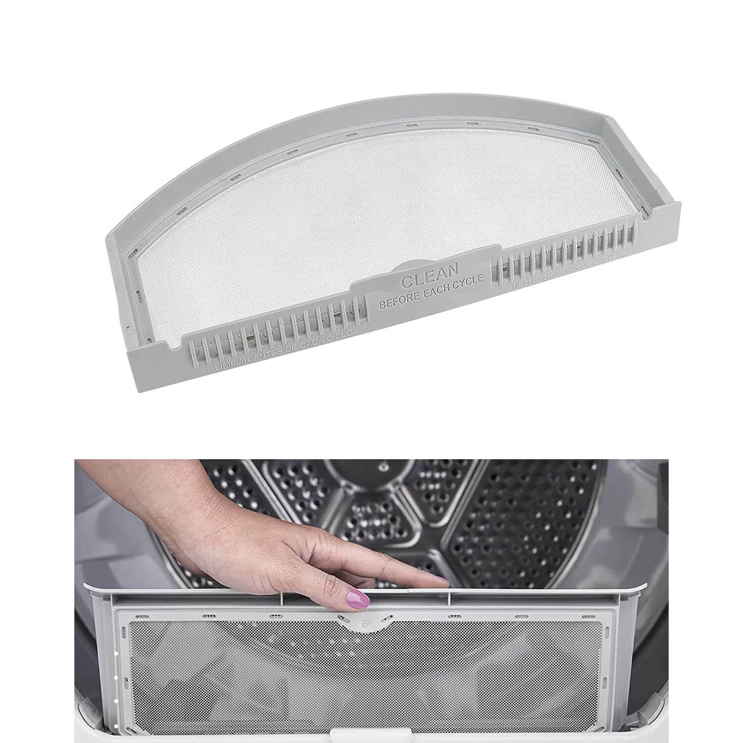 WE03X23881 Dryer Lint Screen Filter for Hotpoint HTX21EASK0WW ...
