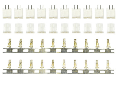 Apex RC Products 10 Male / Female JST-PH / UMX 2 Pin Battery Connectors ...
